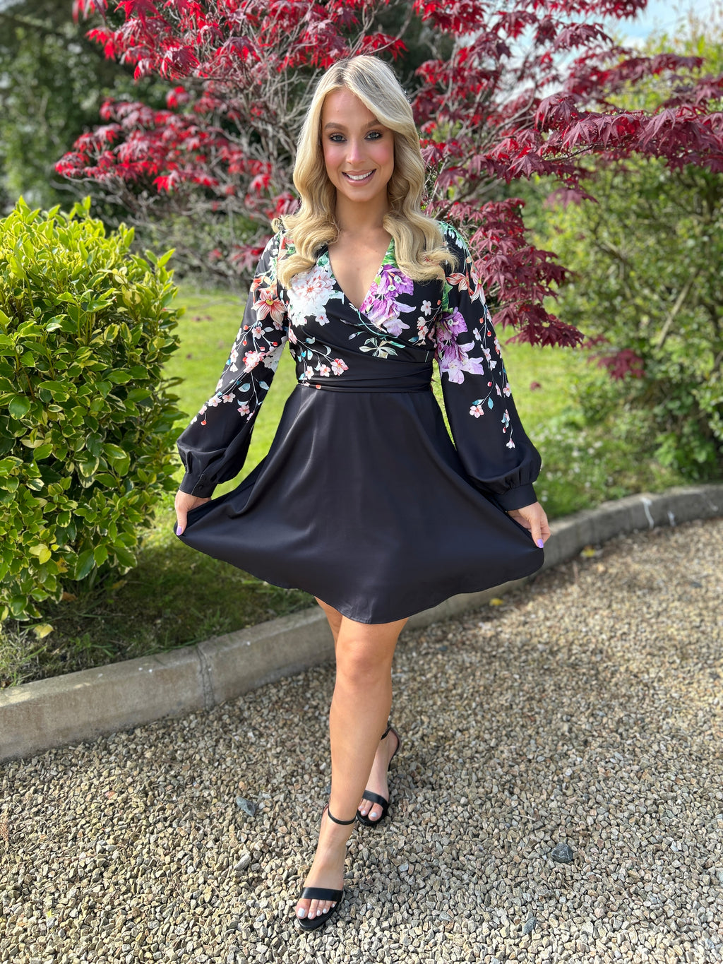 Ruth Floral Mini Dress – Ruby Rouge Boutique