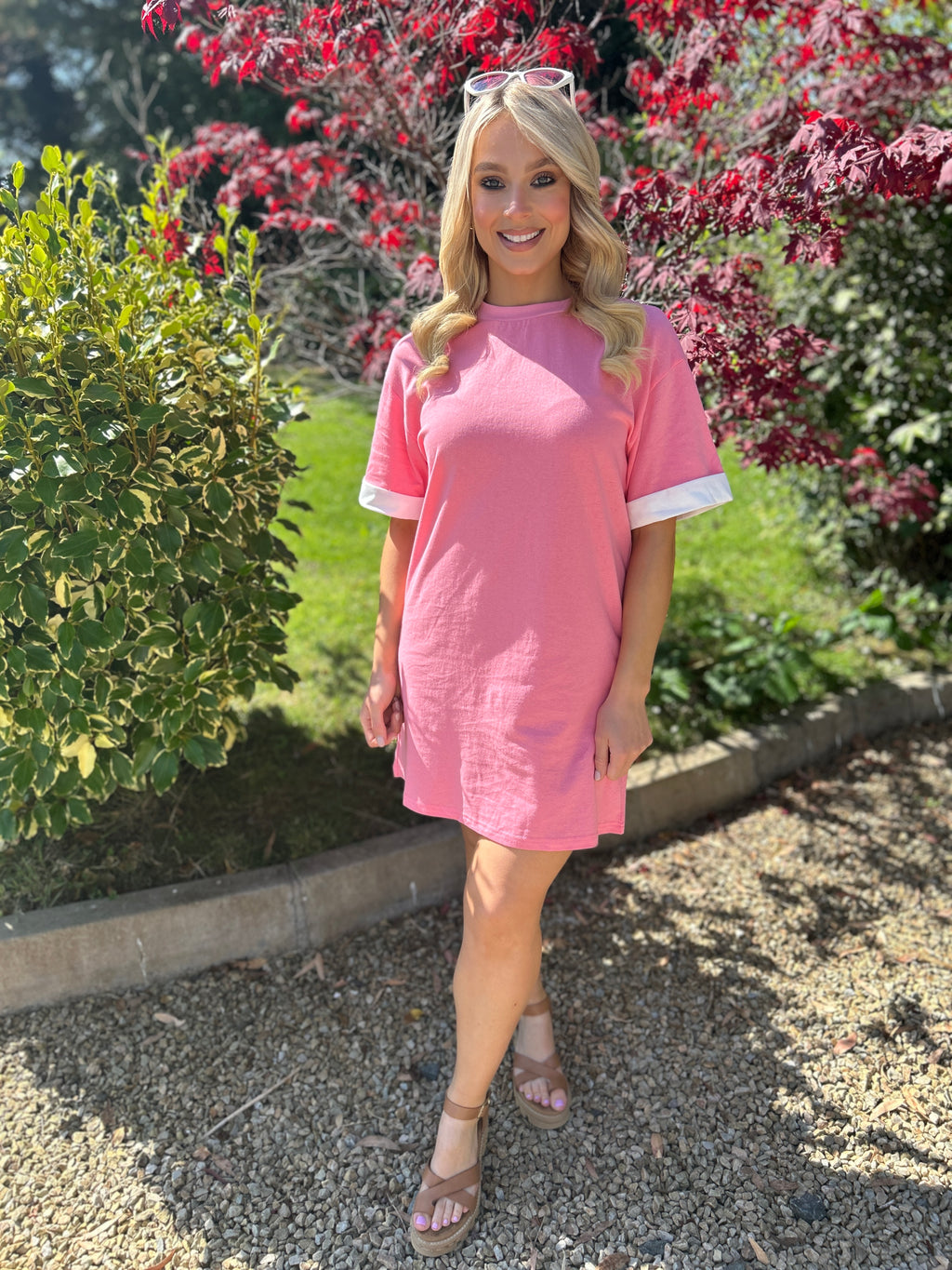 Bobbi T-Shirt Dress Pink – Ruby Rouge Boutique