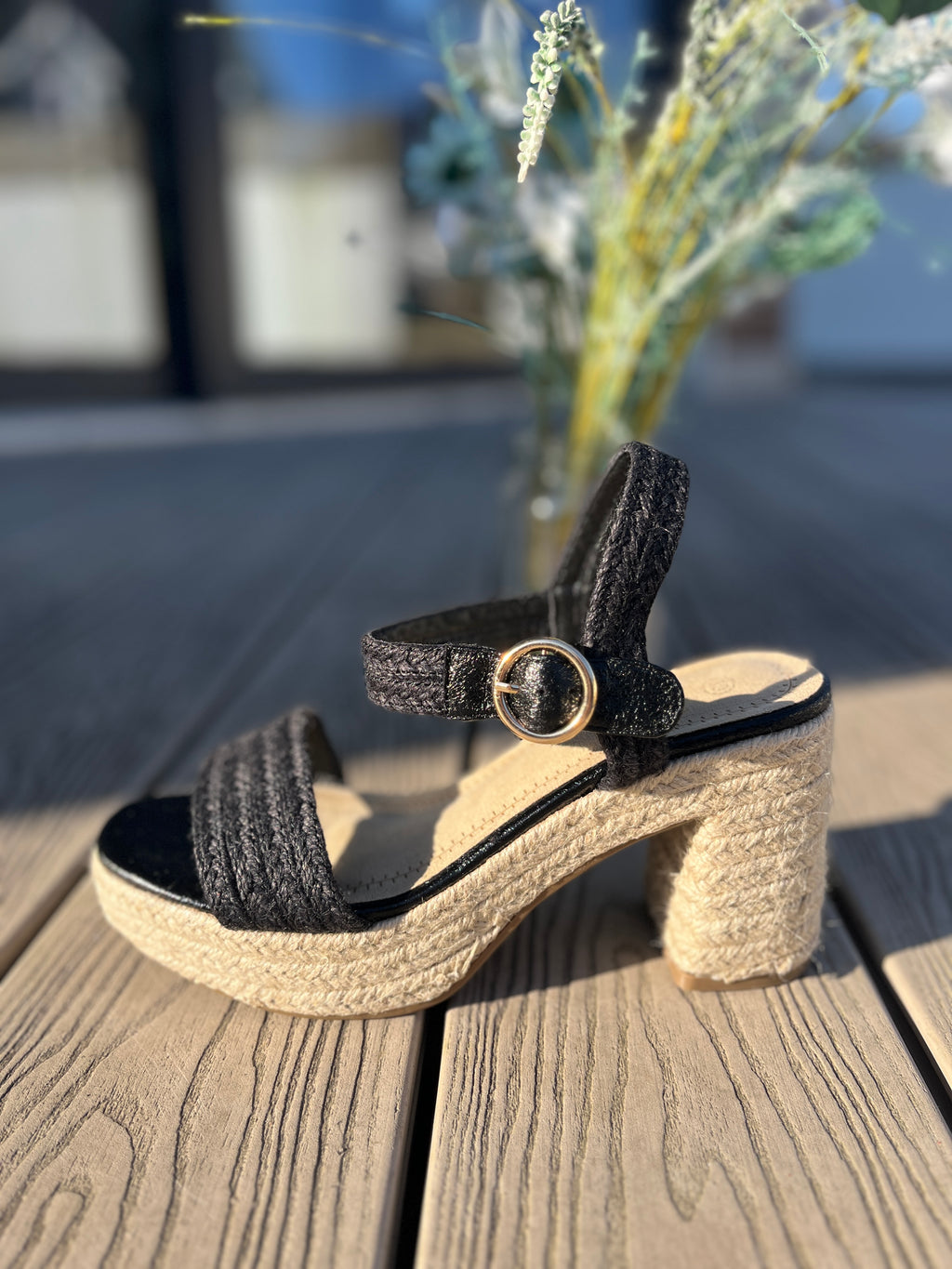 Black Braided Platforms – Ruby Rouge Boutique