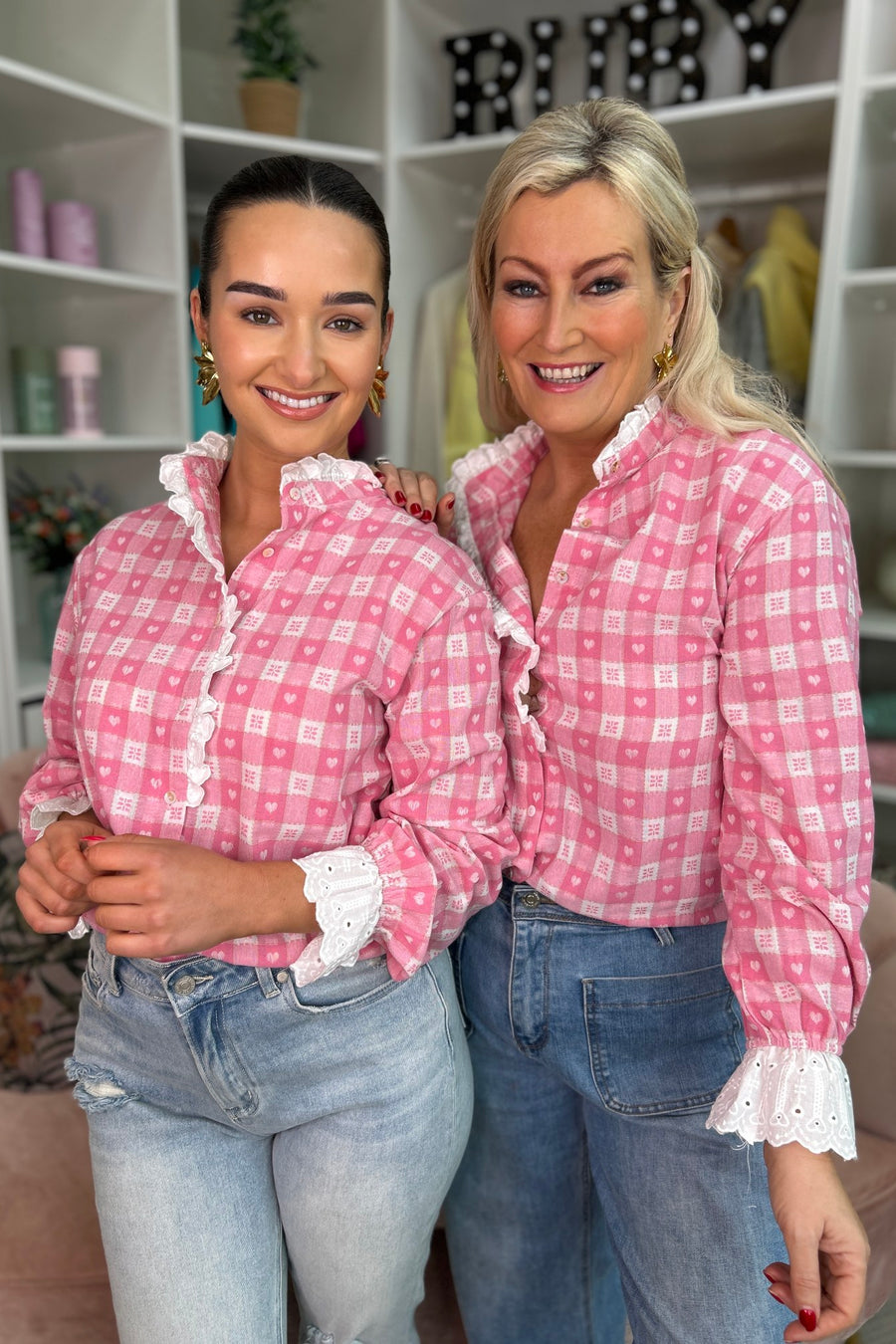 Maisie Shirt Rose – Ruby Rouge Boutique