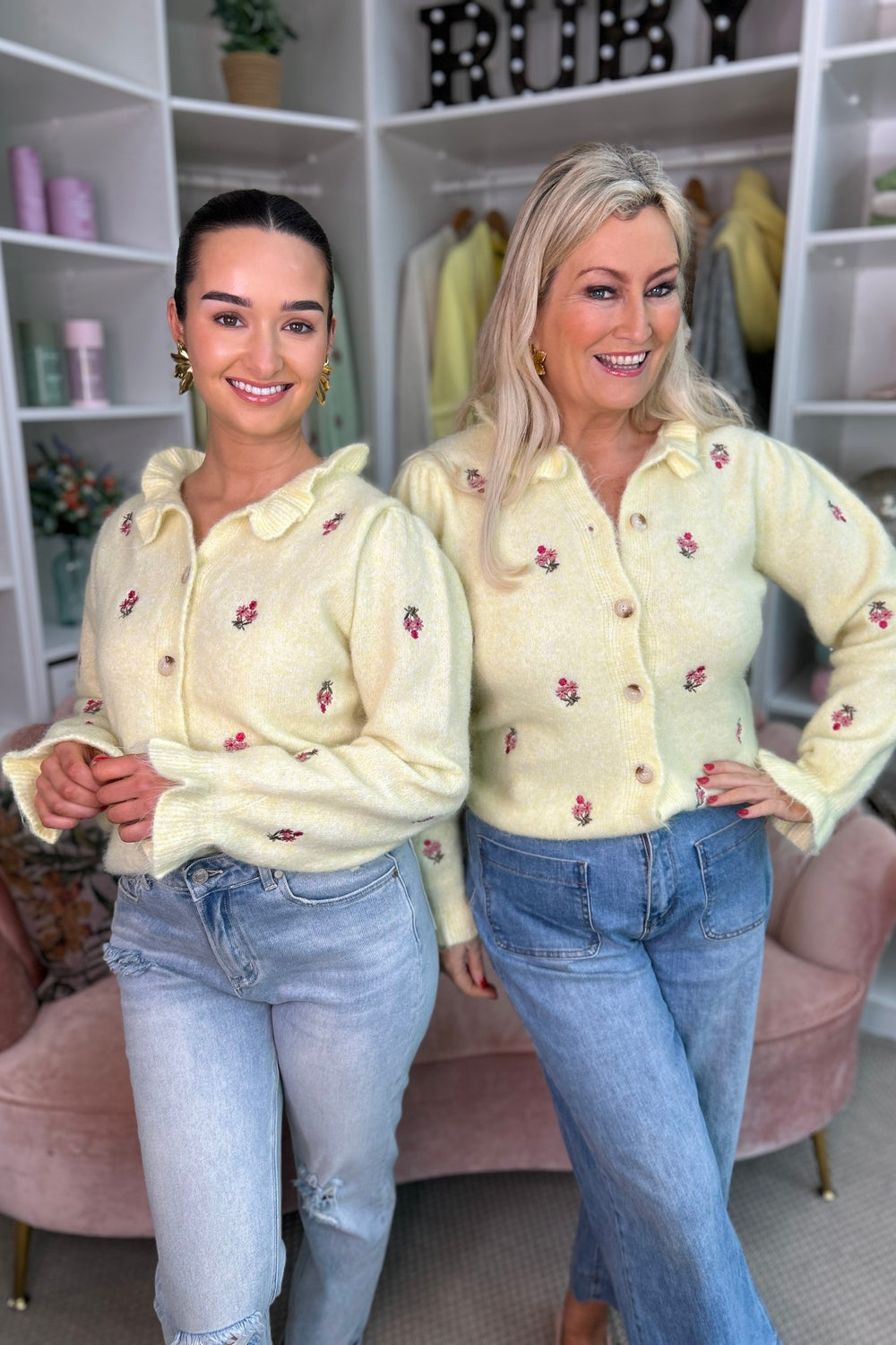 Aria Yellow Cardigan – Ruby Rouge Boutique